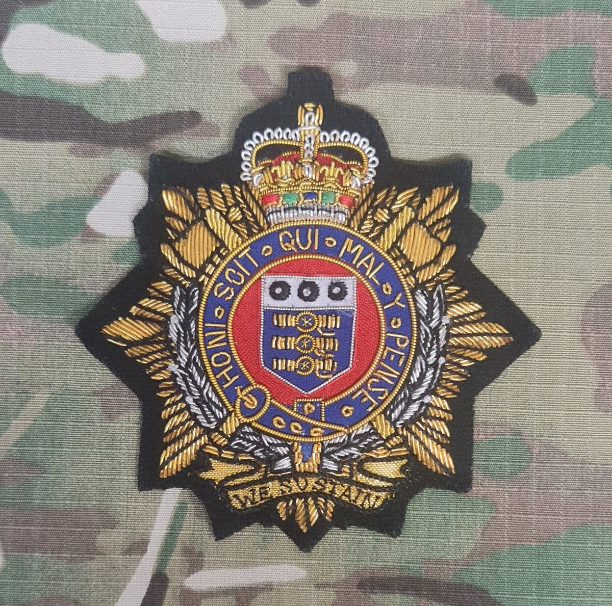Royal Logistics Corps RLC Hand Embroidered Wire Bullion Blazer Badge ...