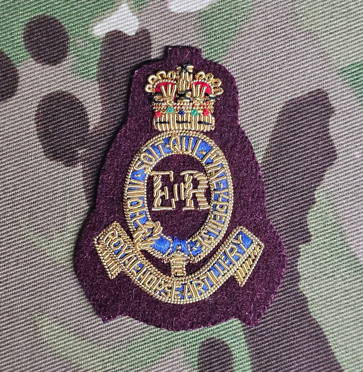 Royal Horse Artillery - RHA Officer Beret officer cap Badge Maroon (EI ...