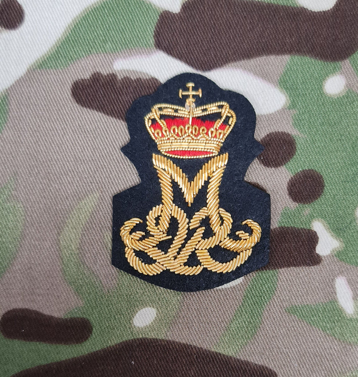 PWRR - Queen Margrethe II - Royal Cypher Badge Bullion Wire No1 Dress ...